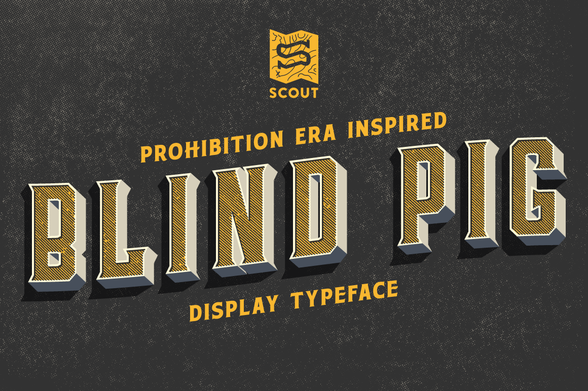 Blind Pig Display Font, a Serif Font by Scout Studio