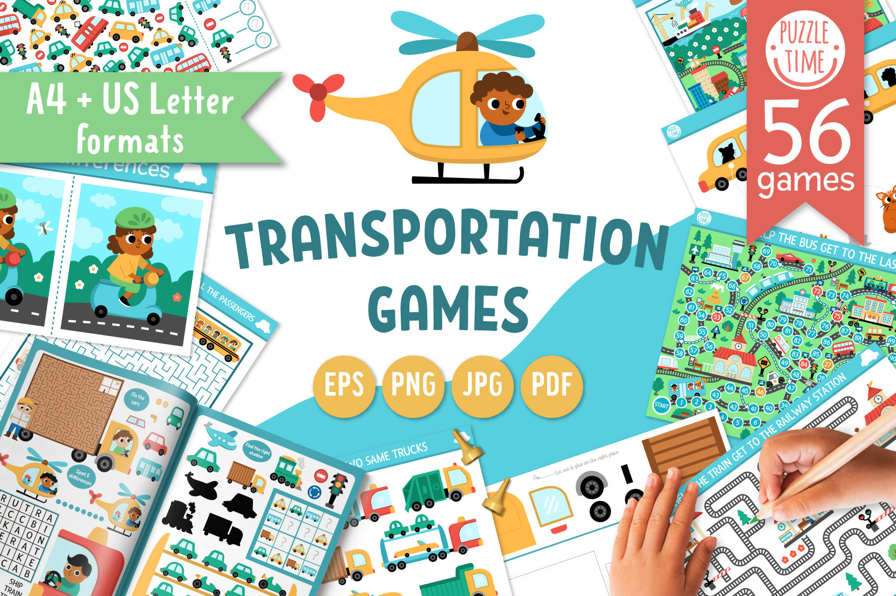 Transportation games and activities, an Education Illustration by Lexi ...