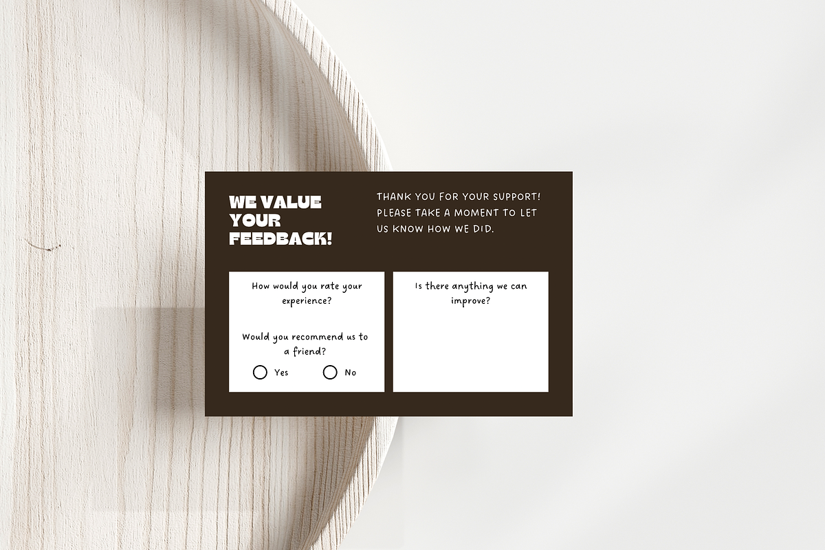 Customer Feedback Card Template - Edit with Canva