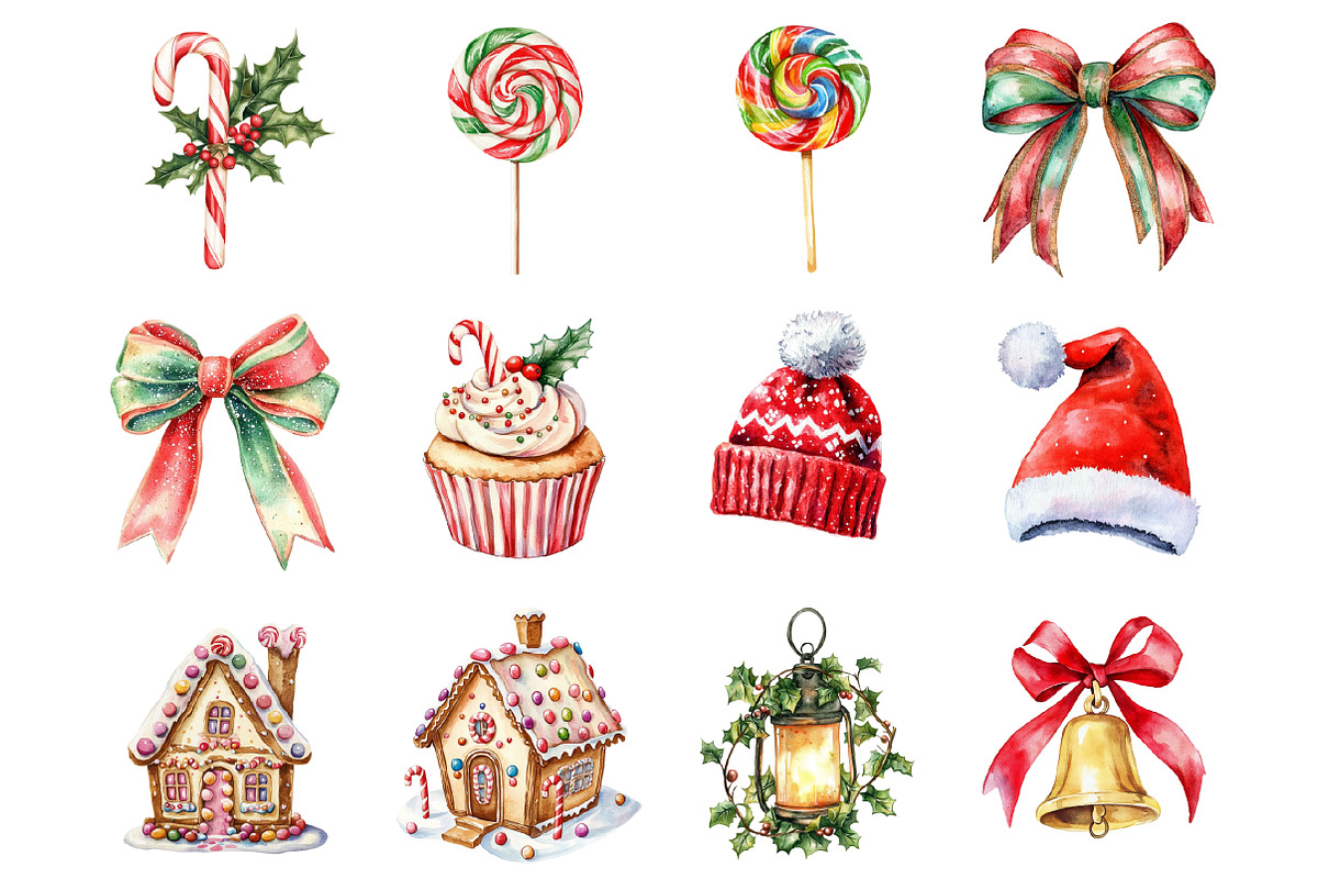 Whimsical Holiday Clipart Pack, a Graphic by CitraGraphics