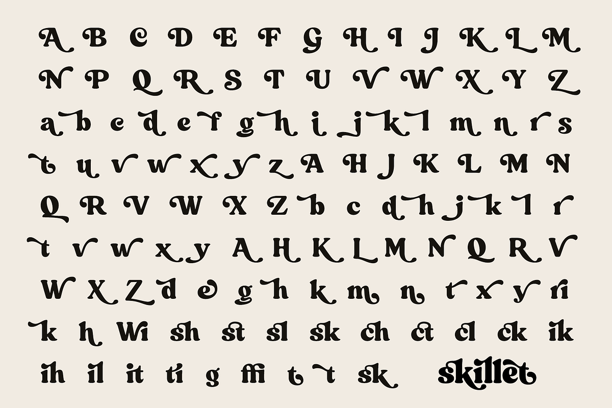 Skillet Serif Typeface, a Serif Font by Fenotype