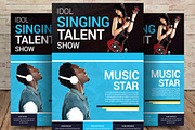 Idol Sing Talent Show Flyer, a Flyer Template by graphicforest