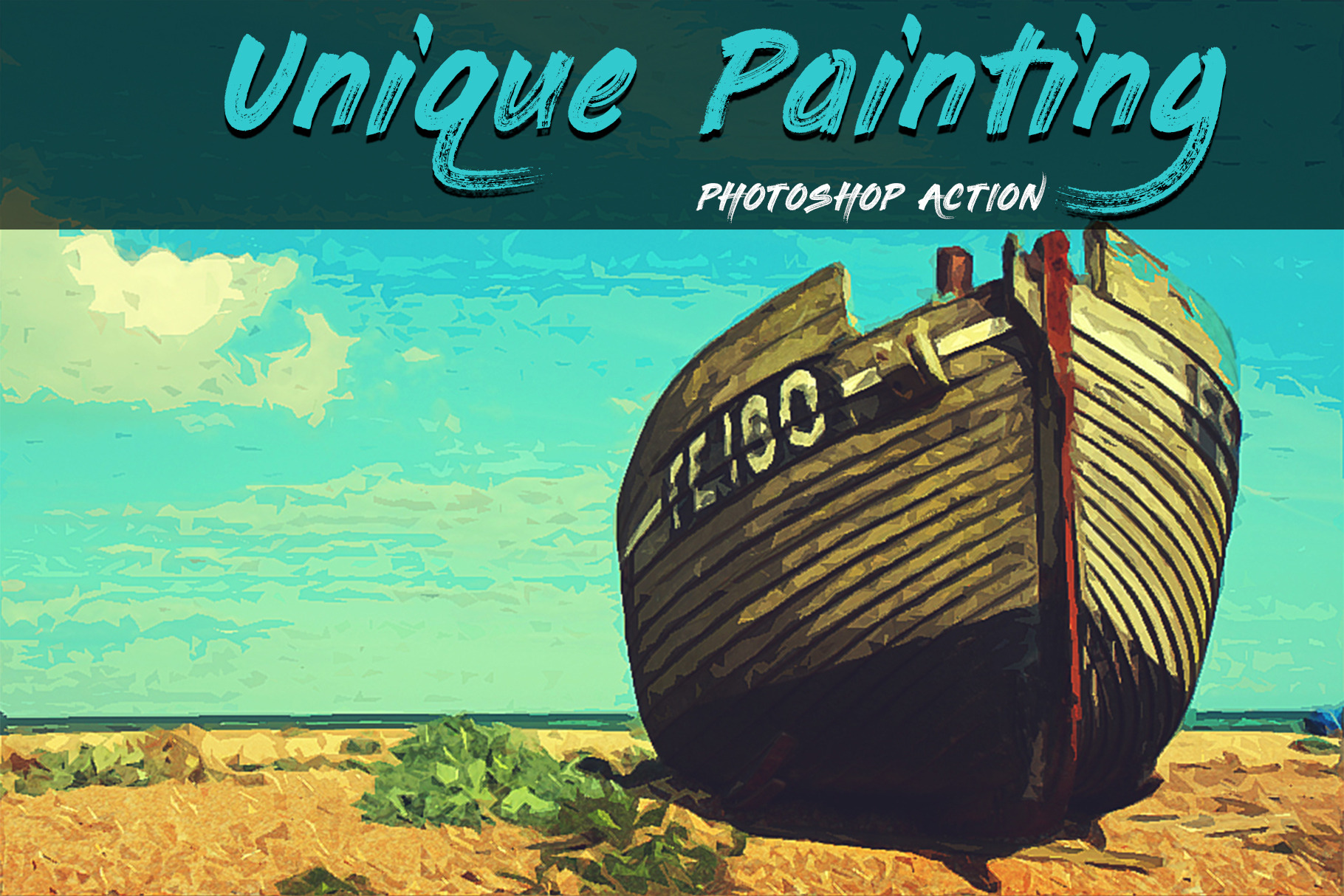 Unique Painting Photoshop Action, an Action Add-On by Design Forest