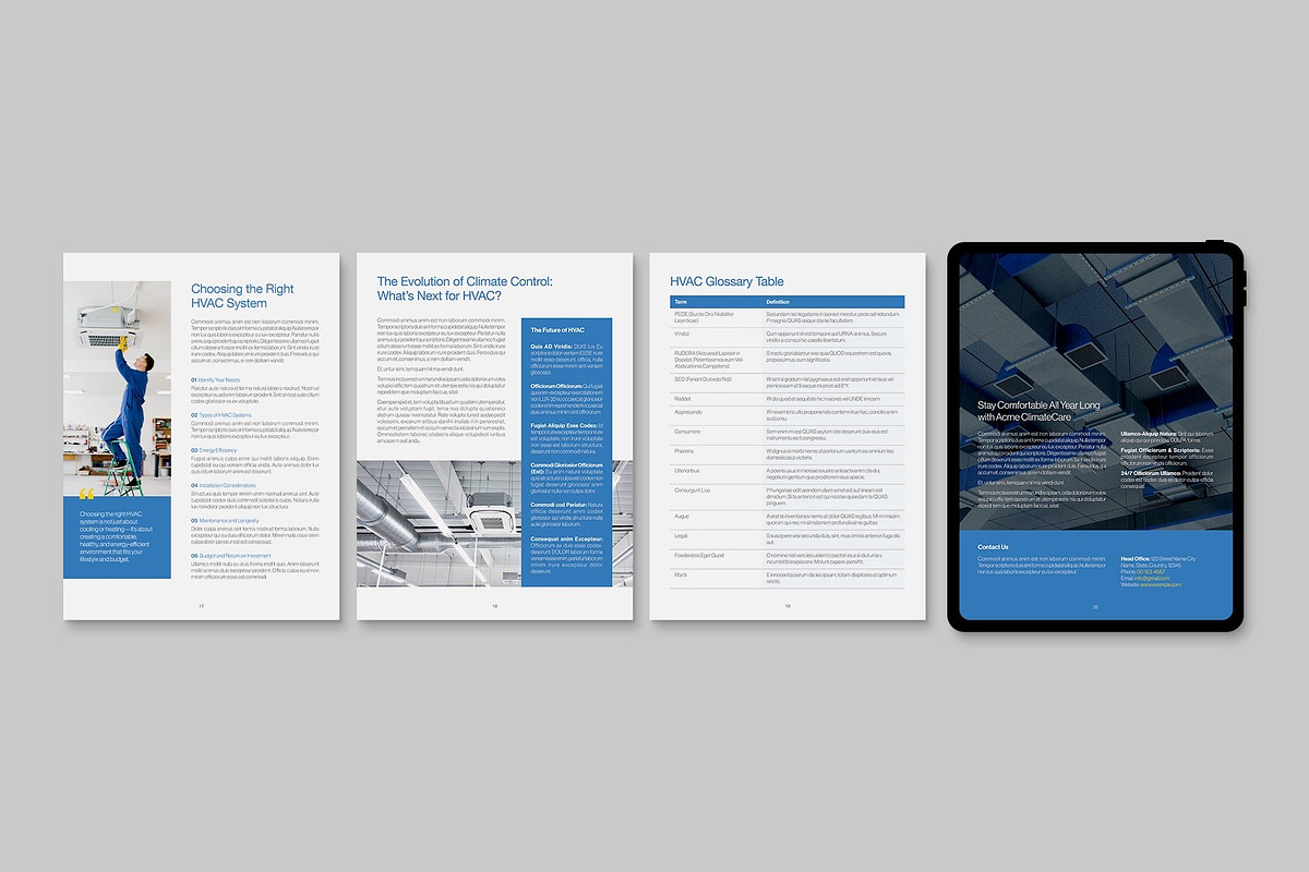 Digital Brochure Template, a Brochure Template by BrandPacks