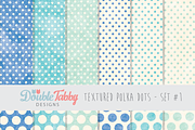 Textured Polka Dot Paper Pack Set1 | Graphic Patterns ~ Creative Market