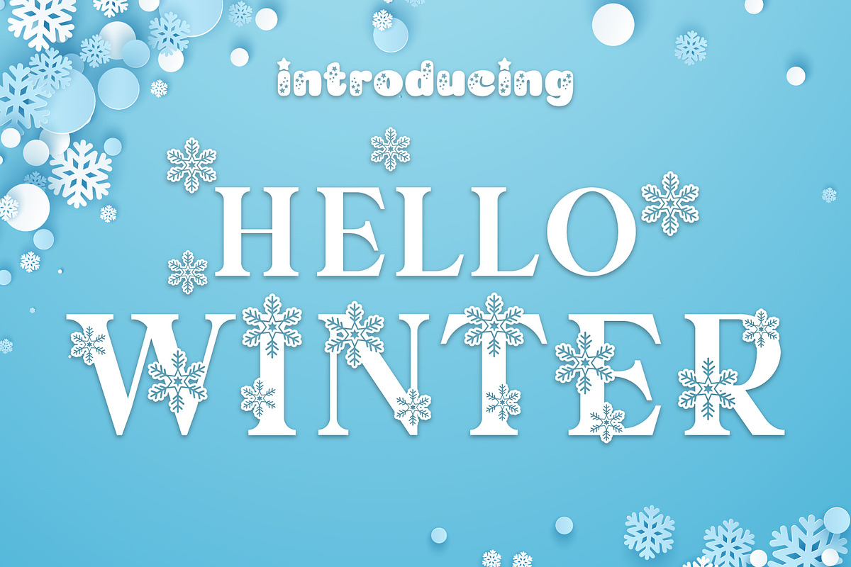 Hello Winter Decorative Font, a Font by Fox7 By Rattana | Creative Market