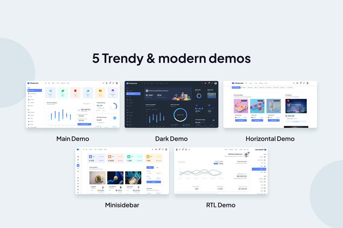 Modernize Bootstrap Admin Dashboard | bootstrap 5 admin dashboard ...