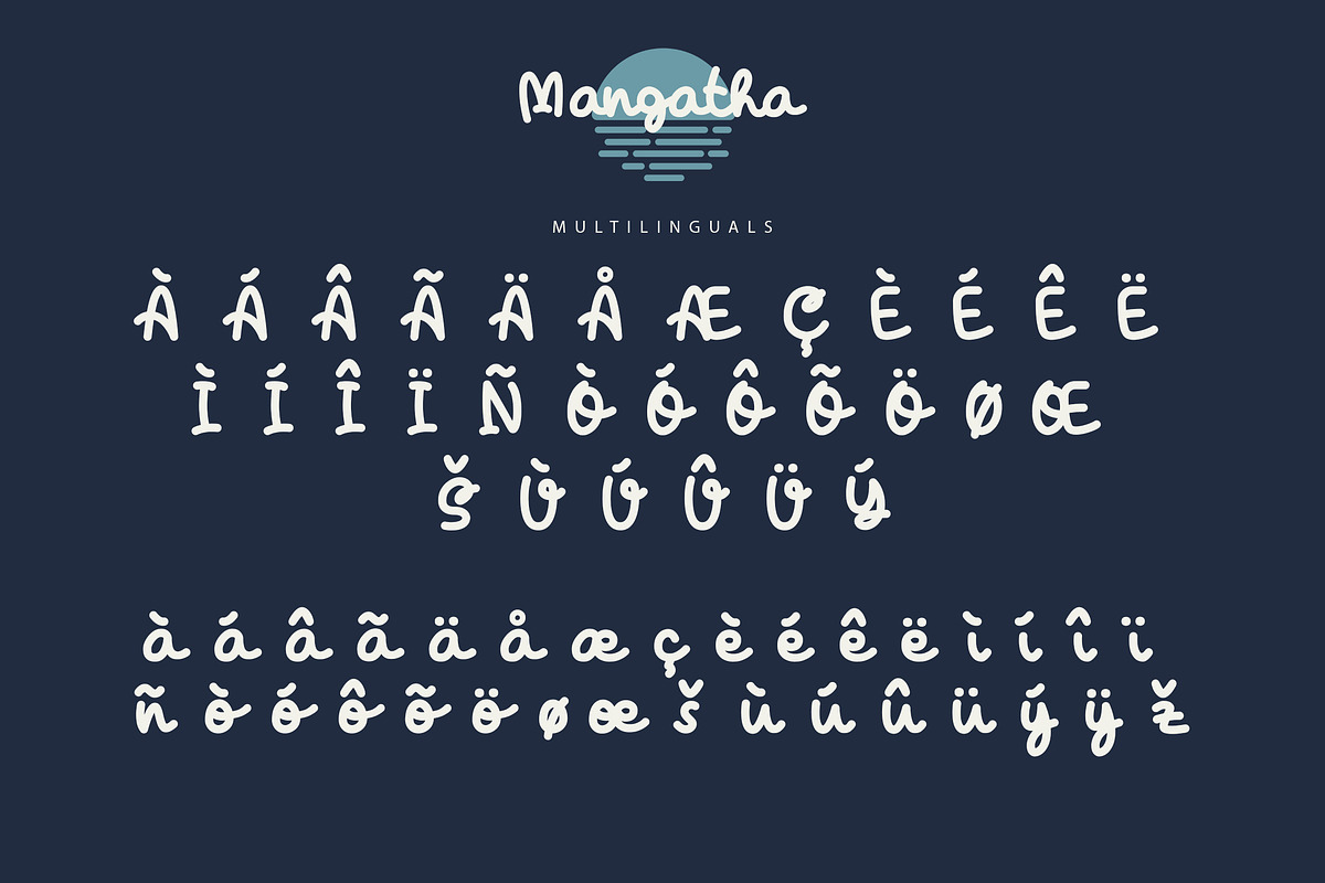 Mangatha - Handwritten Font, a Font by Krakenbox Studio