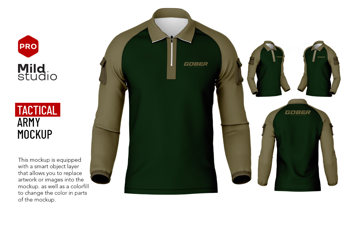 Tactical Army Mockup, a Shirt Mockup by Mildstudio
