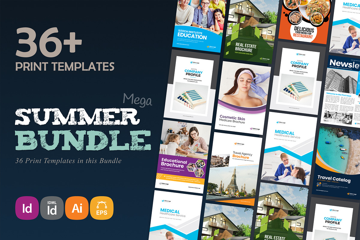 Summer Mega BUNDLE 36+ Templates