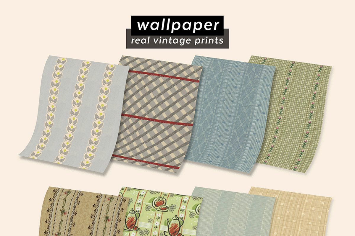 Vintage Wallpaper Patterns, a Pattern Graphic by ISEEYOUPATTERN
