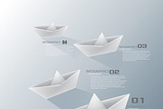 paper boat infographic, a Presentation Template by Artmeesri