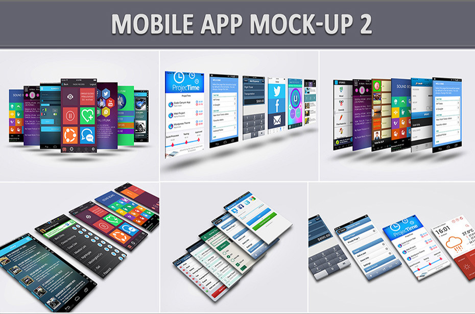 Mobile App Mock-Up 2, an Android Mockup by Graphicsworld125