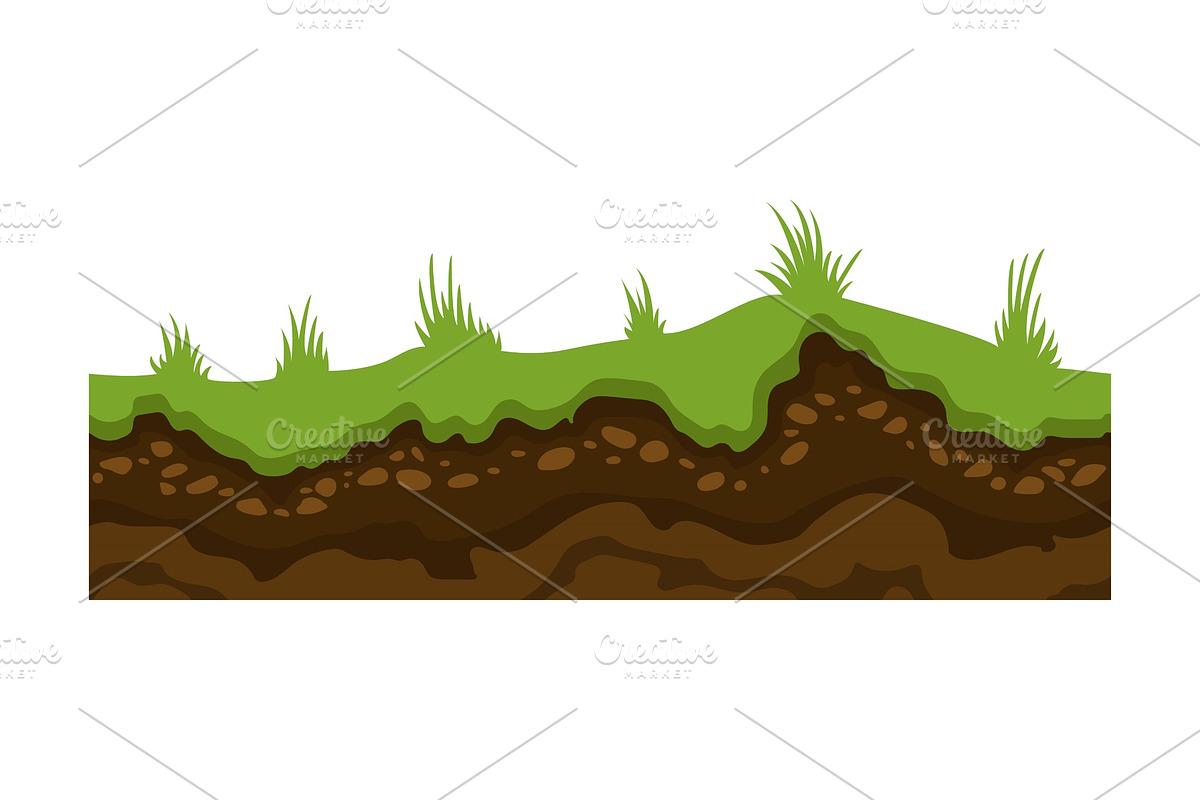 Seamless ground, soil and land, a Texture Illustration by the8monkey