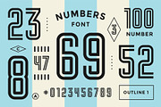 Numbers set | Decorative Illustrations ~ Creative Market