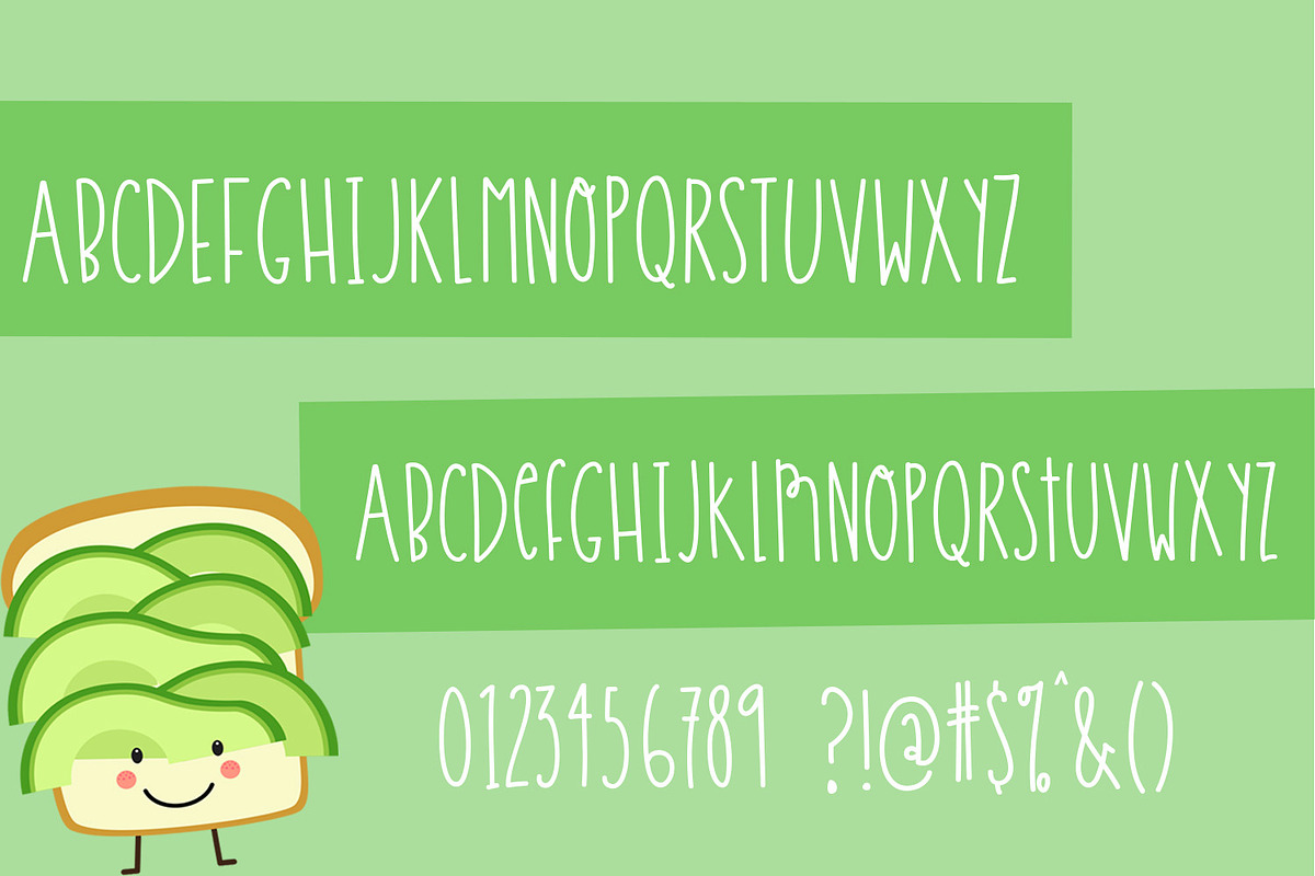 Avocado Toast Handwritten Font