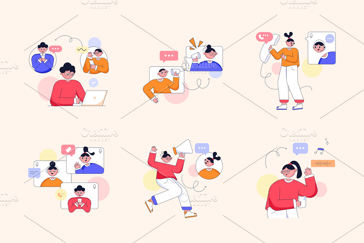 30 Communication Illustrations