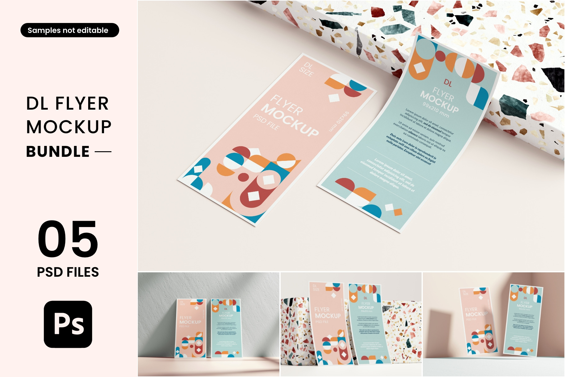 BUNDLE - Vertical DL Flyer Mockup, a Print Template by TandemStock ...