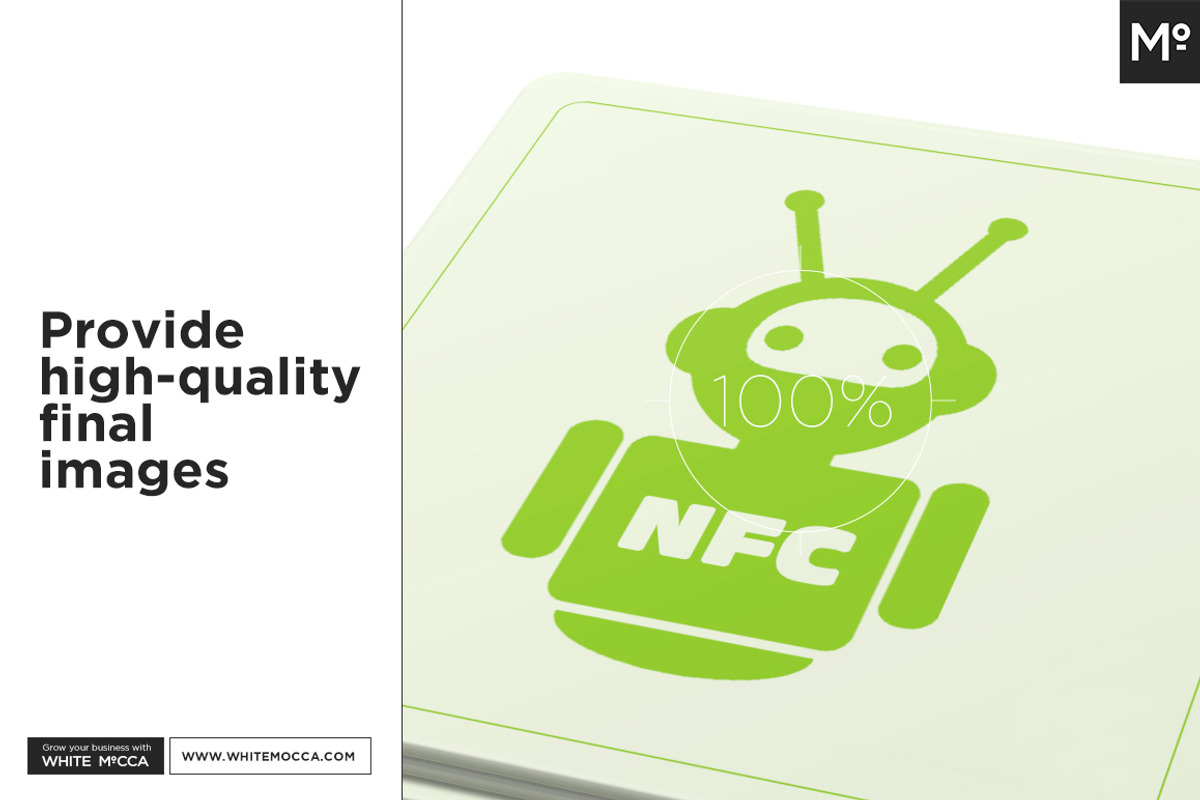 NFC Tag Mock-up, a Product Mockup by Mocca Mockups Store