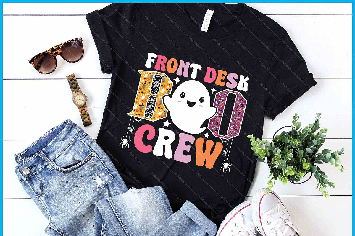 Front Desk Boo Crew Ghost Halloween