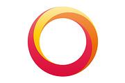 Orbit icon. Rounded vector ring, a Technology Illustration by pytyczech