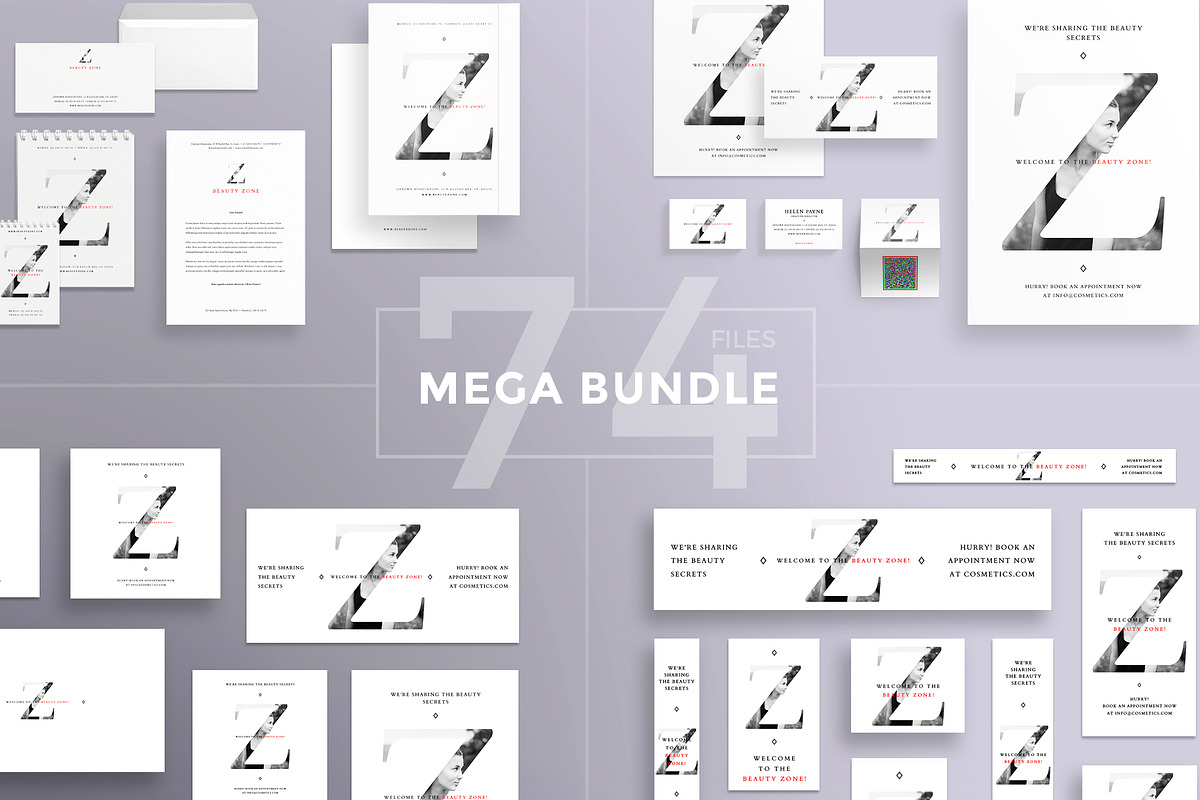 Mega Bundle | Beauty Zone, a Poster Template by Amber Graphics