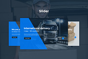 Delivery Services Website Template, a HTML Template by Zemez