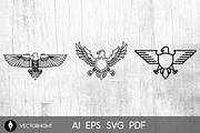 Set of eagle icons, an Animal Illustration by Vectorhight