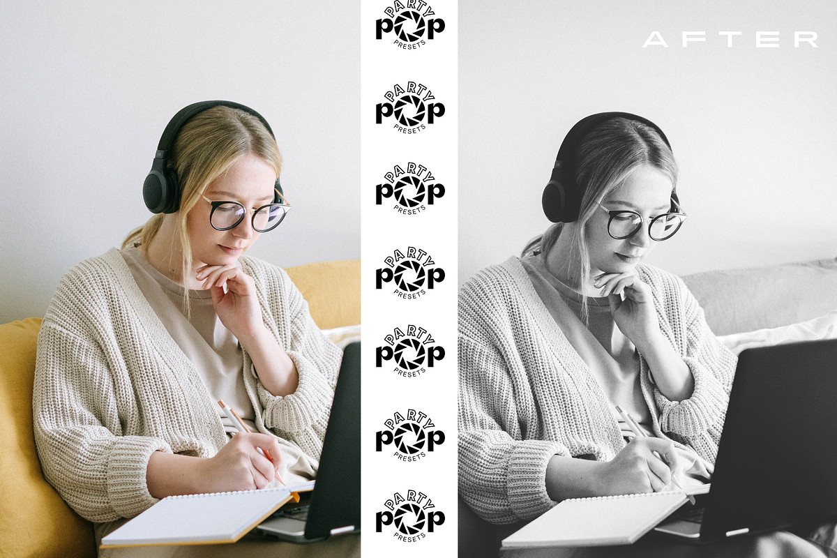 5 Black and White Influencer Presets