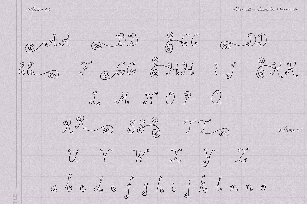 Handwritten Whimsy Curly Font