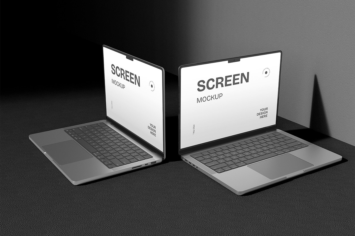 Two Laptop Screen Mockup