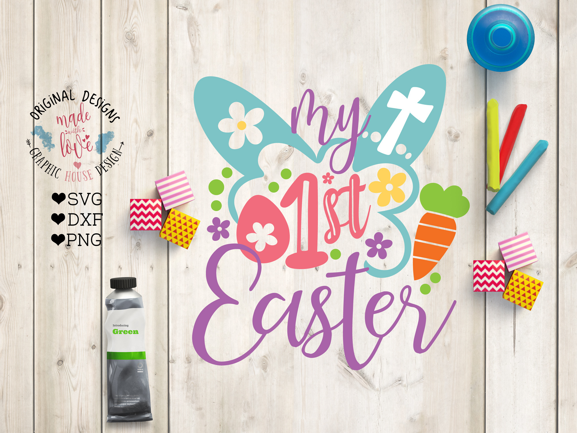 My First Easter Cut File, an Illustration by Graphic House Design P.C