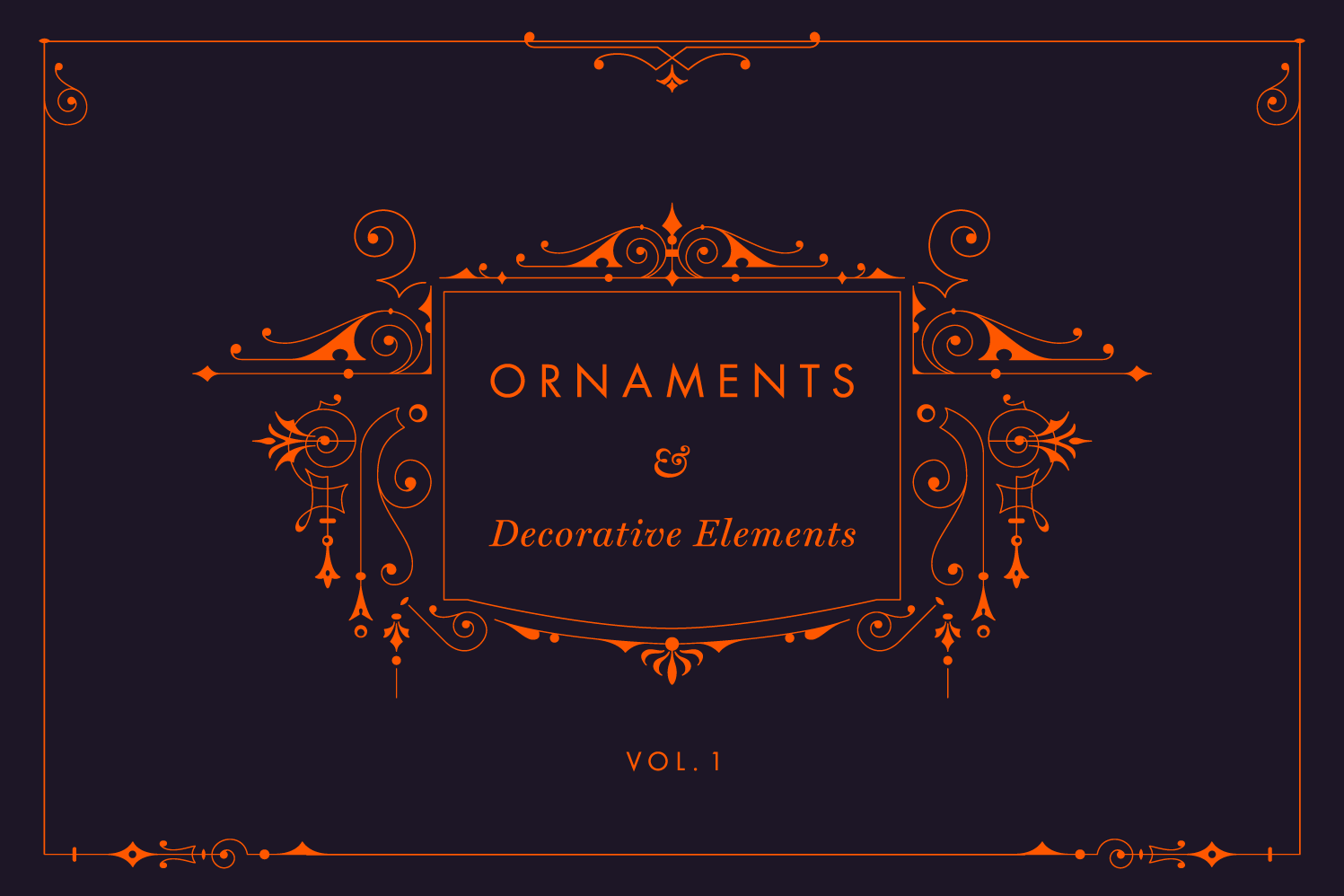 Decorative Vector Ornaments Set 1