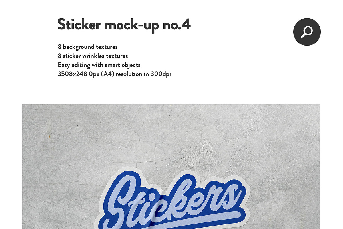 8 Sticker & logo mock bundle, a Product Mockup by PrintPixel