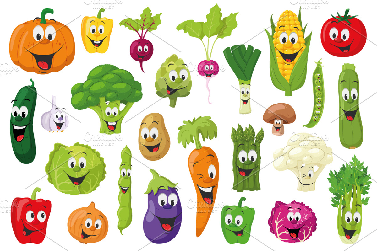 26 Vegetable characters