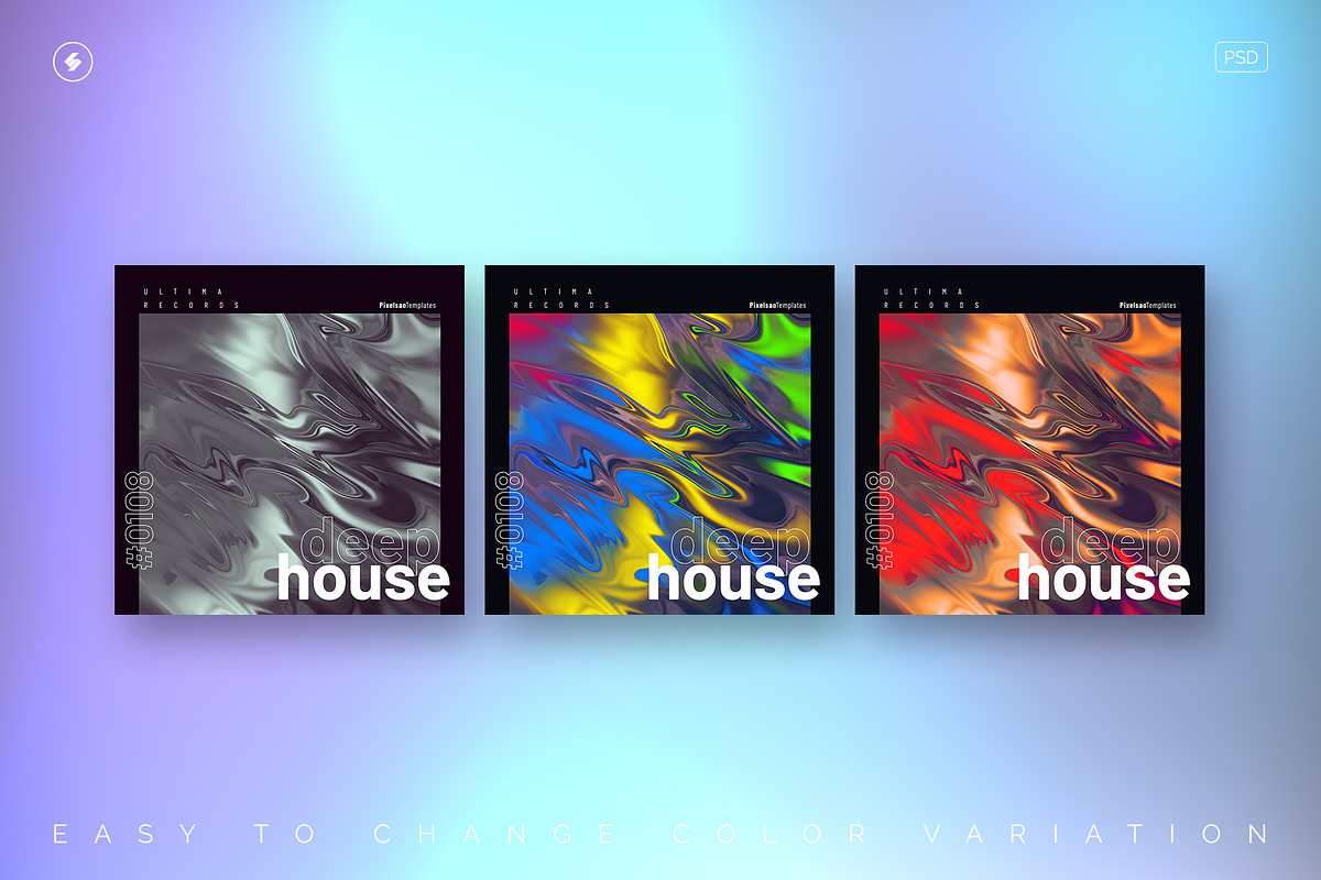 Deep House Album Cover Template