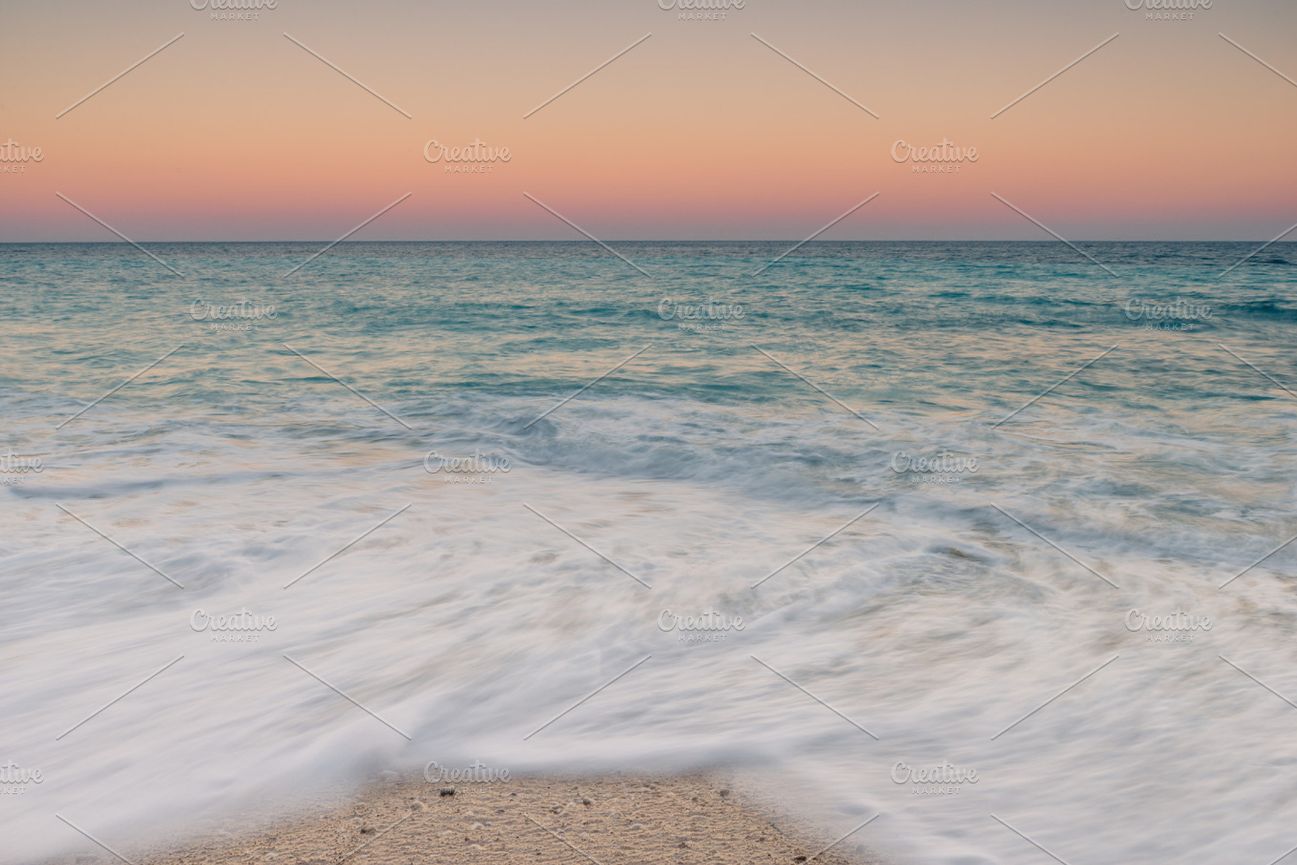 Sunset in the beach shore featuring beach, shore, and sand, a Nature ...