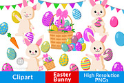 Easter Bunny Clipart, an Illustration by The Digital Download Shop