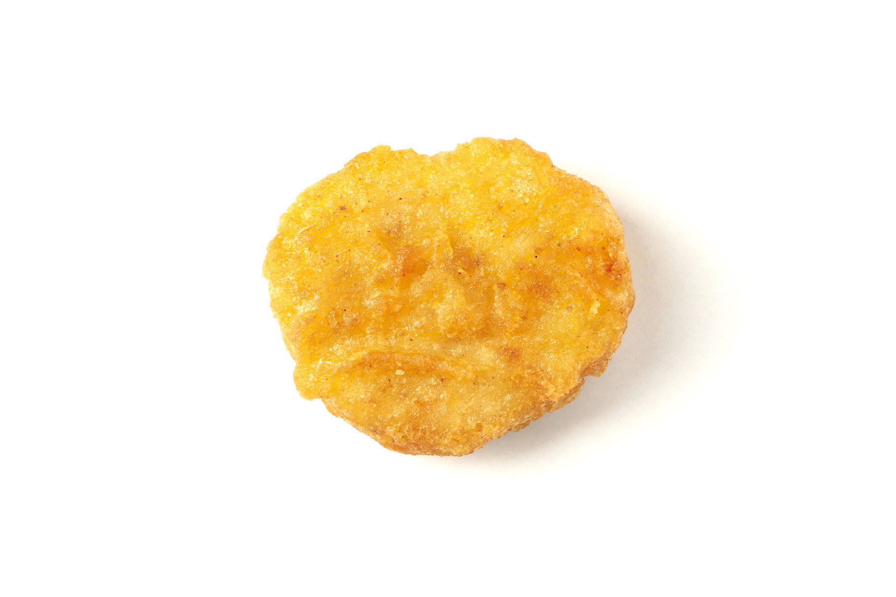 Single chicken nuggets isolated on white background | Food Images ...