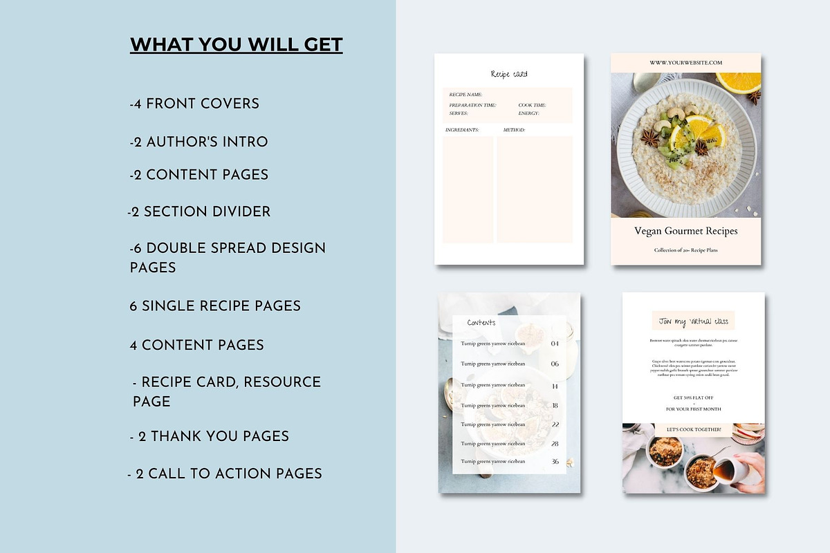Canva Recipe Ebook Template