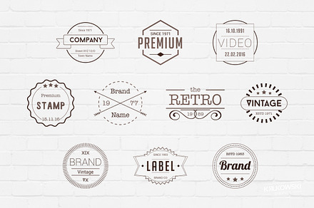 Simple Badge Logos, a Branding & Logo Template by Krukowski Graphics