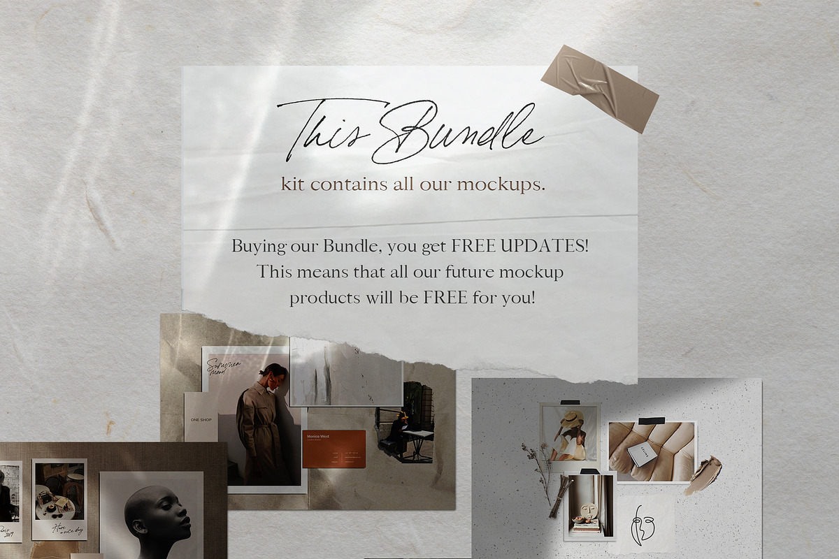 BUNDLE Mockup, a Product Mockup by Simple có