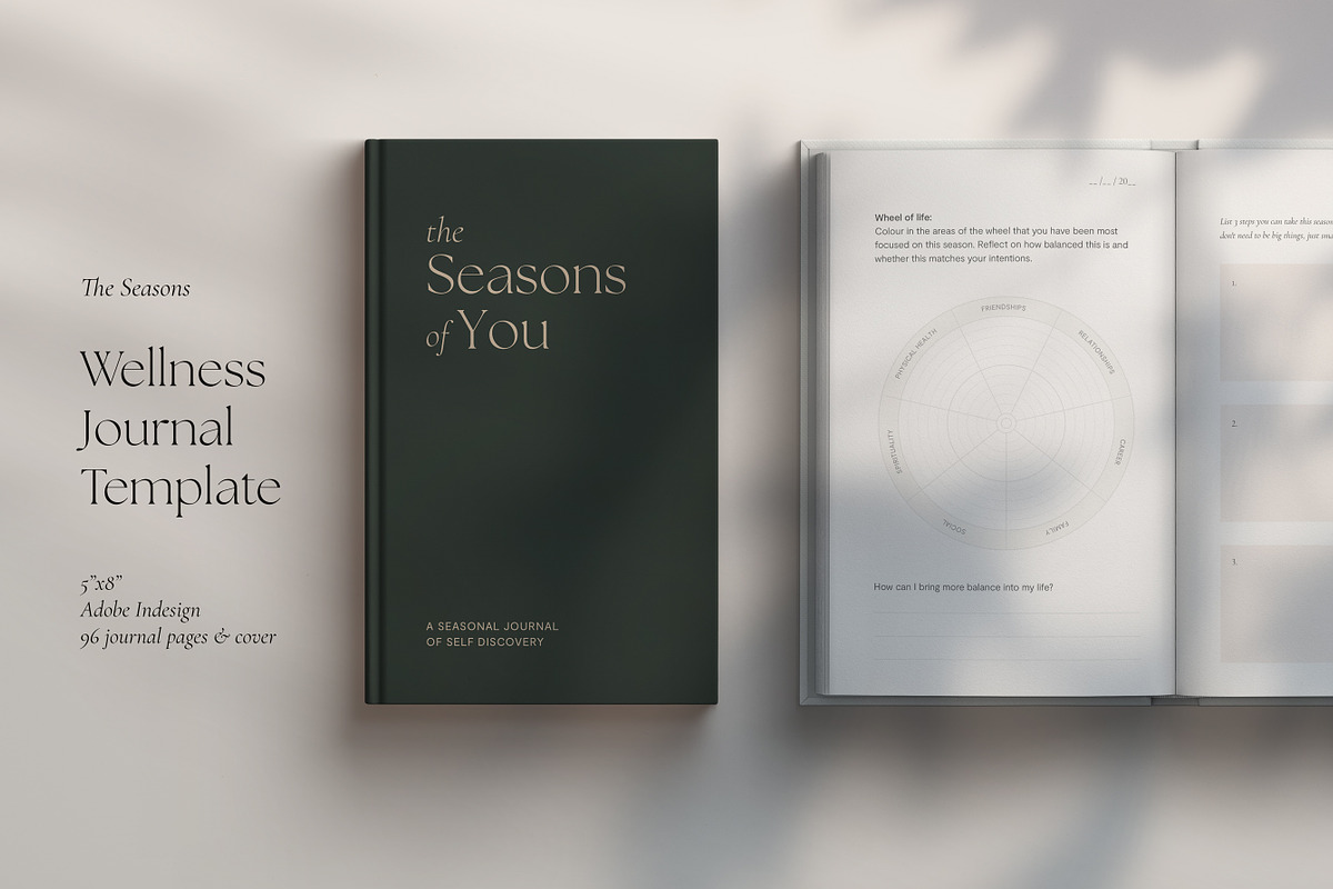 Wellness Journal | Indesign Template, a Brochure Template by Mindful ...