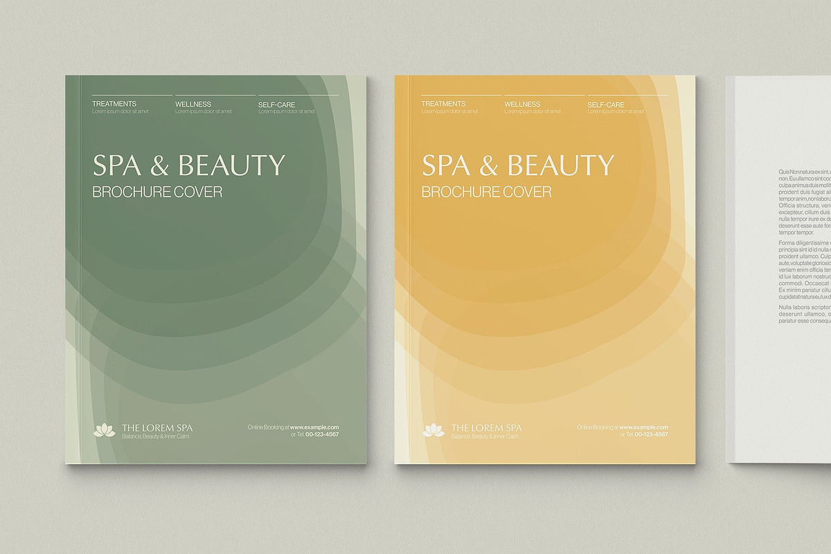 Beauty Spa Brochure Cover Template, a Brochure Template by BrandPacks