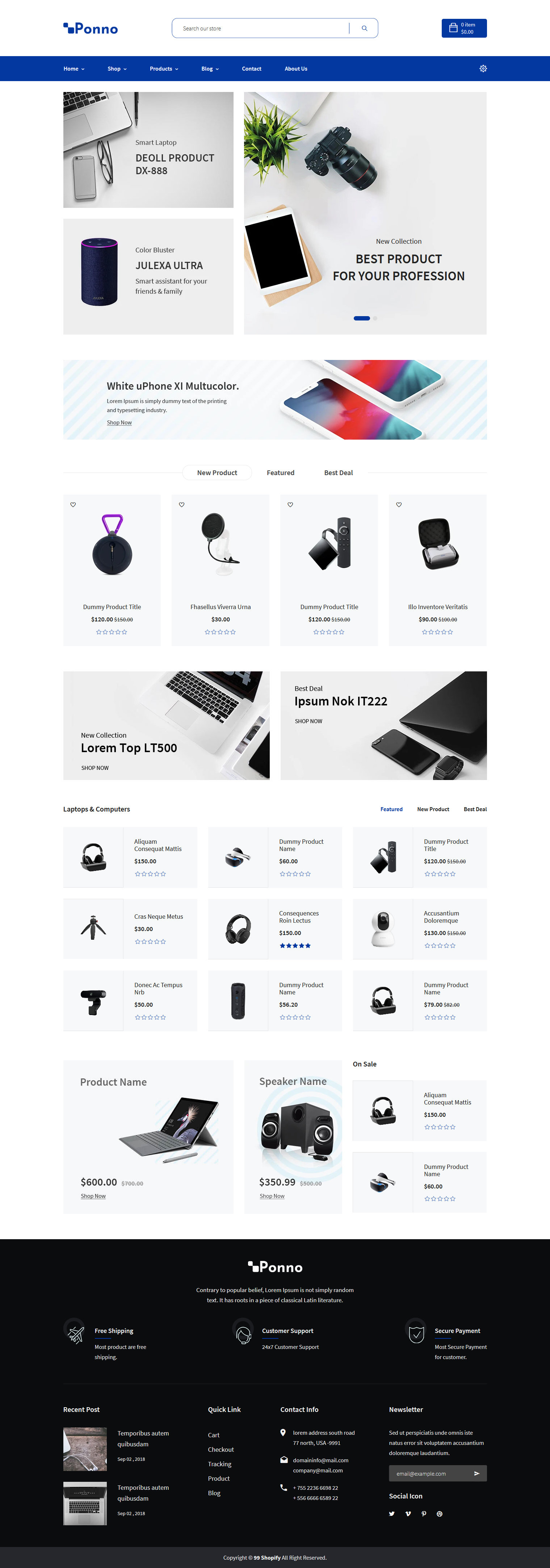 Electronics Shopify Theme - Ponno, a Shopify Template by HasThemes