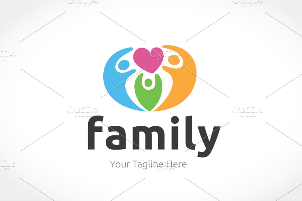 Family Logo, a Branding & Logo Template by Vectorwins Premium Shop
