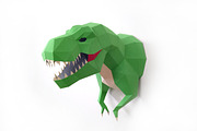 DIY T-rex Trophy - 3d papercraft, a Templates & Theme by PAPER amaze
