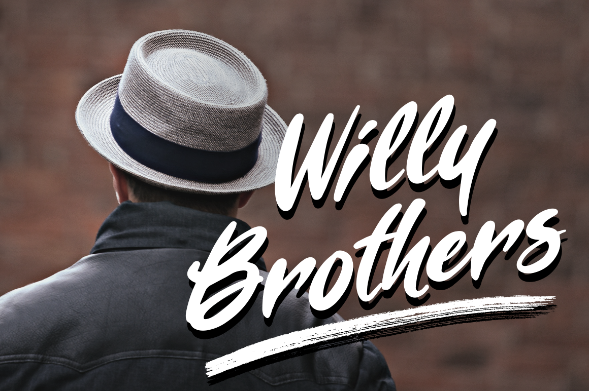 Willy Brothers, a Script Font by cove703