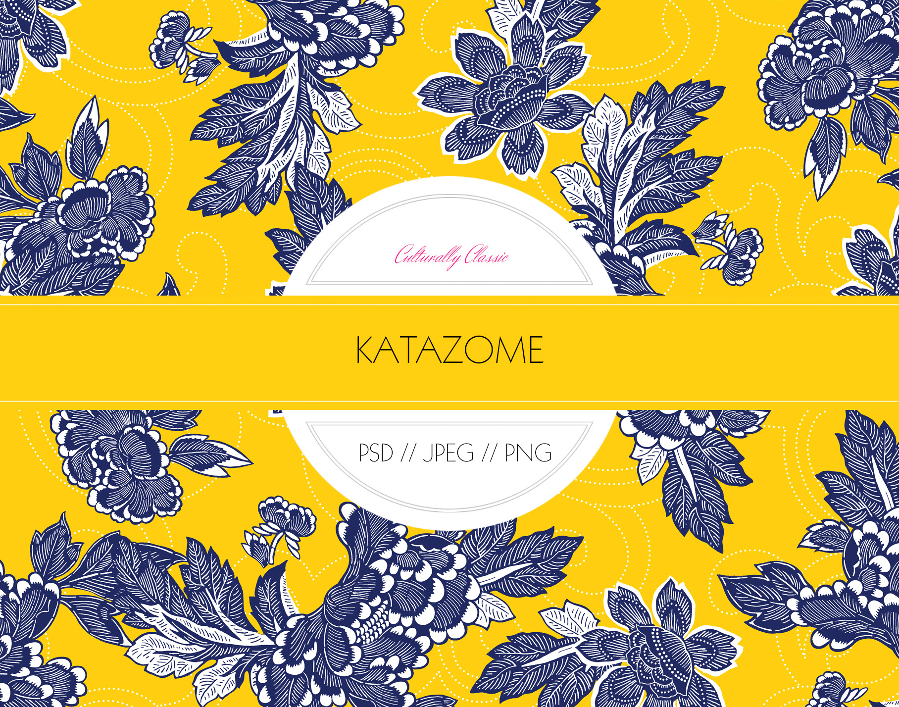 Katazome Print, a Pattern Graphic by TSTUDIO
