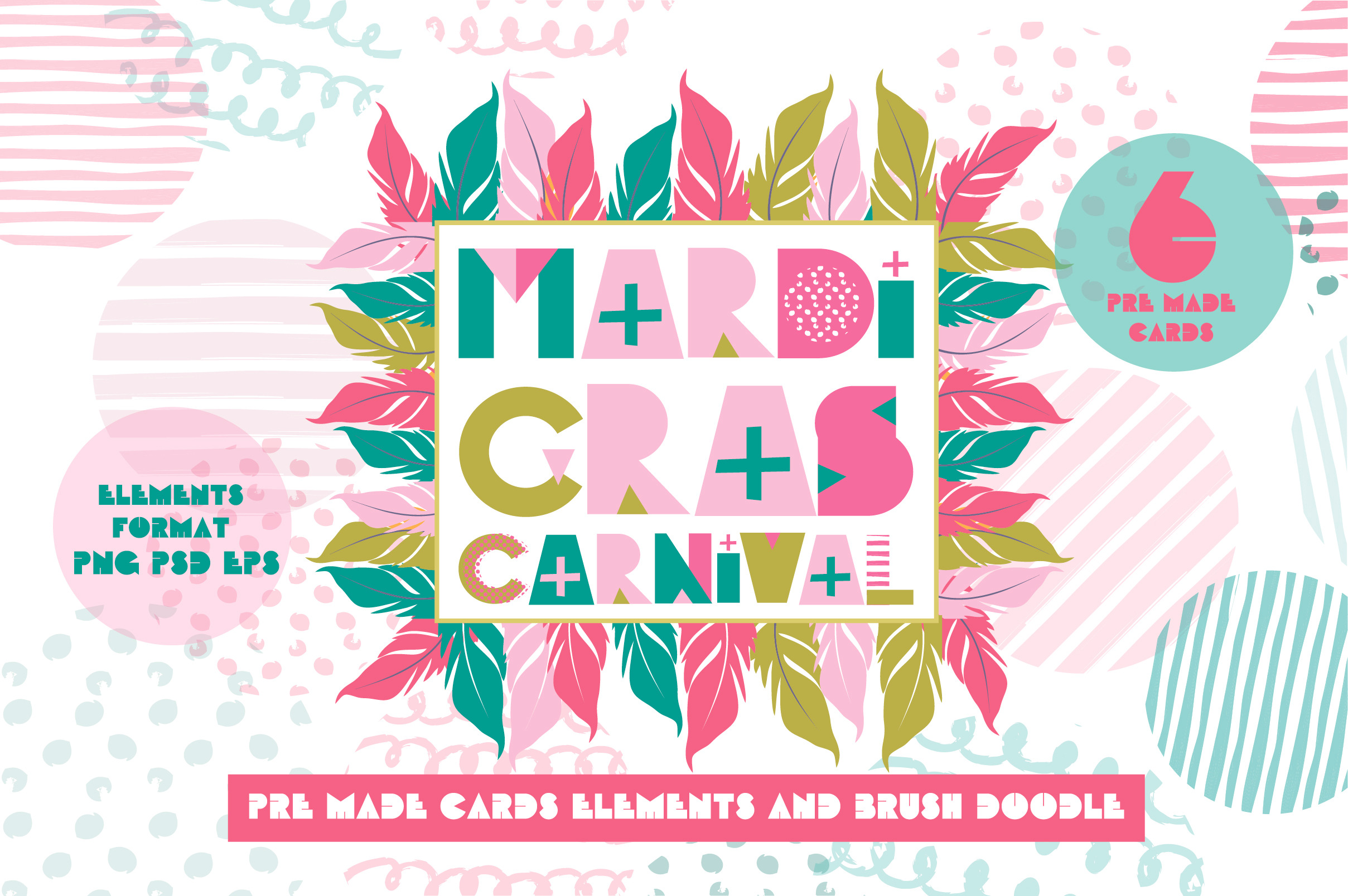 Mardi Gras carnival kit, a Decorative Illustration by Mio Buono